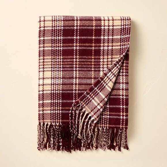 Hearth & Hand | Bedding | Hearth Hand Magnolia Fall Plaid Woven Throw ...